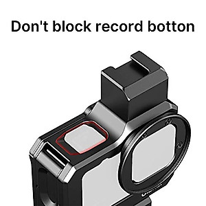 ULANZI G9-5 Housing Case for Gopro Hero 11 10 9, Aluminum Video Cage with 2 Cold Shoe Mount for Mic and Led Light, Protective Frame with 52mm Filter Adapter, Lens Cap, Compatible with Tripod