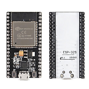 Aokin ESP32 ESP-32S NodeMCU-32S ESP-WROOM-32 Development Board 2.4 GHz WiFi and Bluetooth Dual Cores Microcontroller ESP-WROOM-32 Chip for Arduino NodeMCU, 2 Pcs
