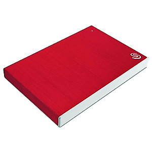 Seagate 2TB Backup Plus Slim Portable External Hard Drive + 1Yr Mylio Create + 2MO Adobe CC Photography, Red (STHN2000403)