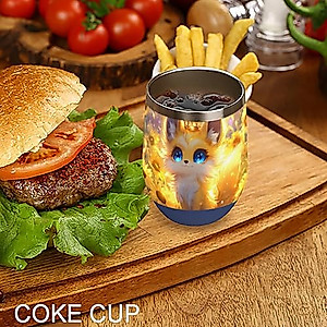 Foxes Insulated Tumbler with Lid Stainless Steel Coffee Mug Cute Wine Tea Water Cup Blue-style