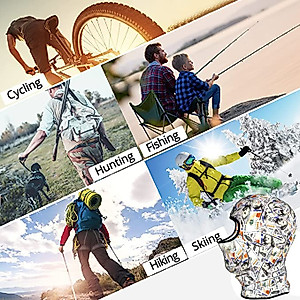 GCBalaclava Benjamins Face Mask UV Protection for Men Women Sun Hood Tactical Lightweight Ski Motorcycle Running Riding Black