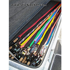 RITE-HITE Orin Briant Stick Jacket Fishing Rod Covers - Casting Stick Jacket, comes in a variety of colors; Keep your rod safe and from getting tangled (Blue)