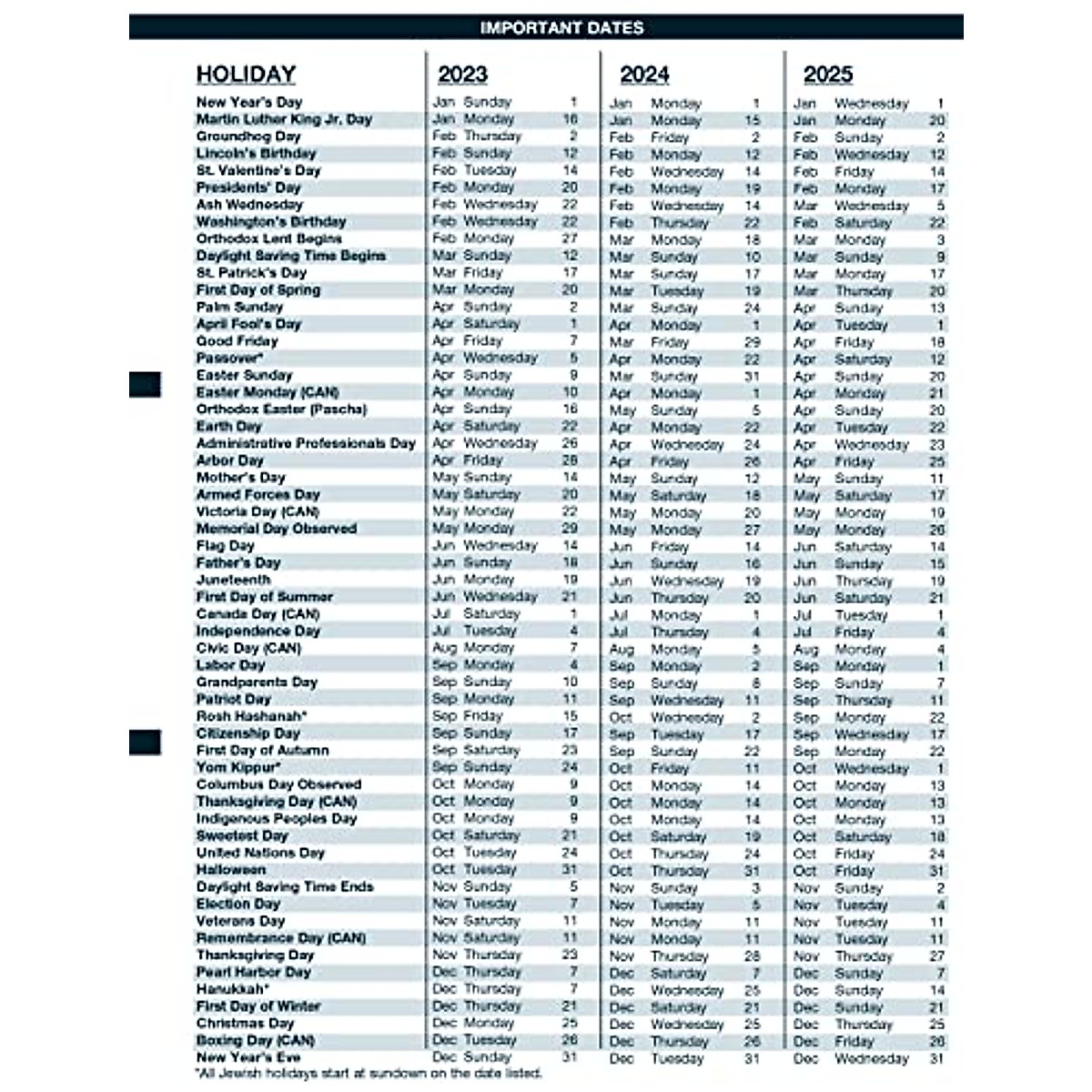 House of Doolittle 2023-2024 Monthly Calendar Planner, 2 Years, Expense Log, 6.9 x 8.75 Inches, Black Leatherette Cover (HOD268002-23)