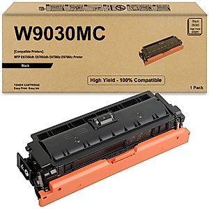 SPLENDIDCOLOR W9030MC Black Toner Cartridge Replacement for MFP E67550dh E67650dh E67560z E67660z Printer.1Pack