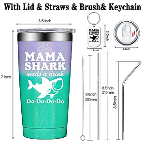 Fufendio Mothers Day Gifts for Mom from Daughter - Funny Best Mom Birthday Gifts from Son, Kids - Tumbler Mug Cup