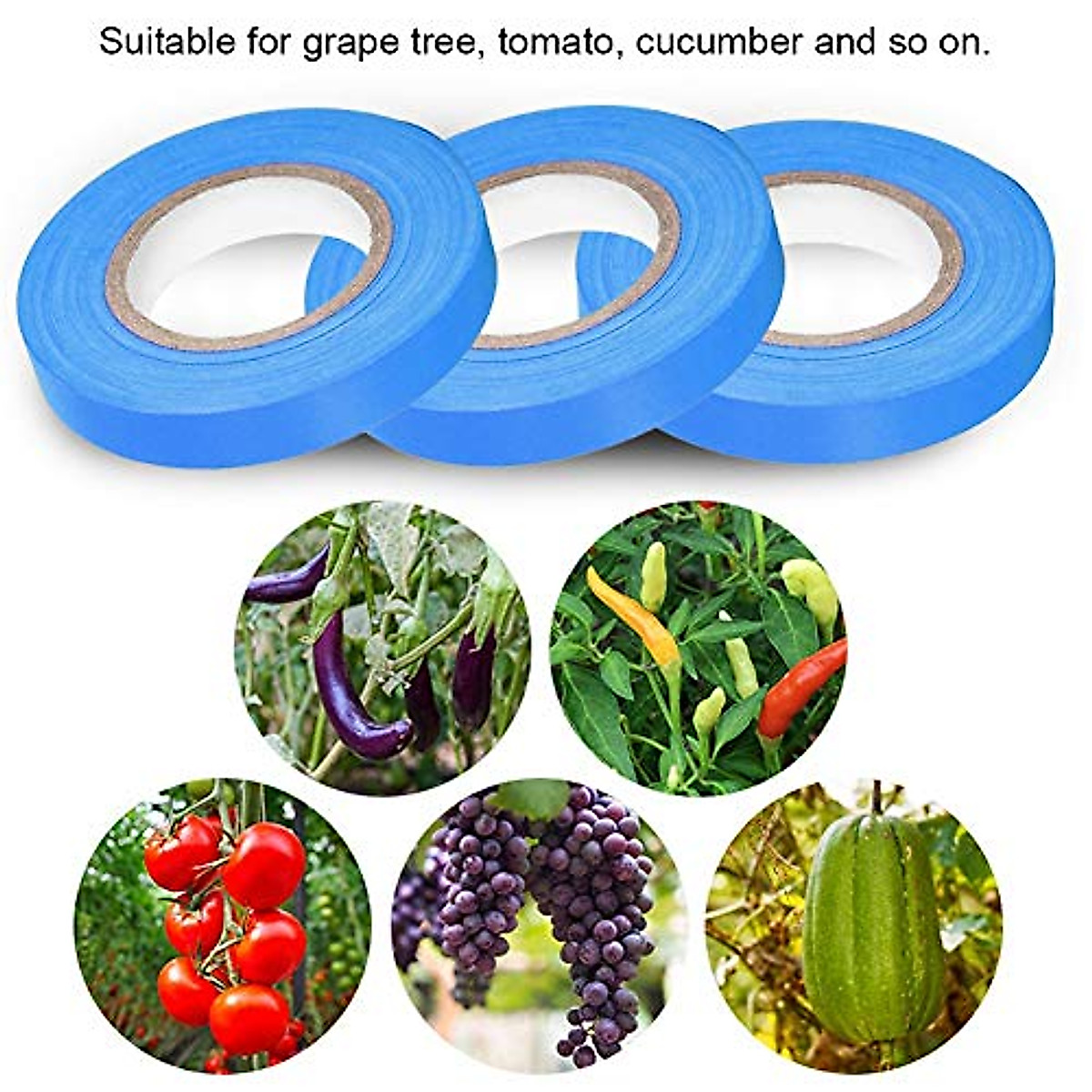 Anti-aging Tape, Safe and Non-toxic Garden Tape, for Garden Tomato(blue)