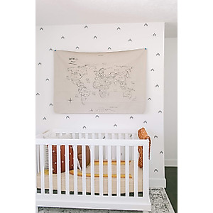 Modern Maxwell Wall Art Decals for Boys Girls Nursery, Bedroom, Living Room Archer Black Arrowheads Room Sticker Set 112 Pieces