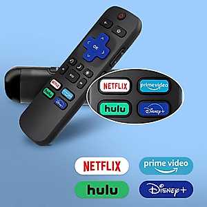 (Pack of 2) Replaced Remote Control for Roku TV, Compatible for Roku Built-in TCL/LG/Hisense/Philips/Sharp/Onn/Insignia/Element TV【Not for Roku Stick and Box】