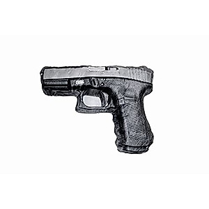 Caliber Gourmet Hug Soft Tactical Automatic Handgun Cushion Pillow, Cotton, Plush Stuffed, Throw Pillow, Decorative, Loved by Military Personnel, Veterans, Hunters, Gun Lovers