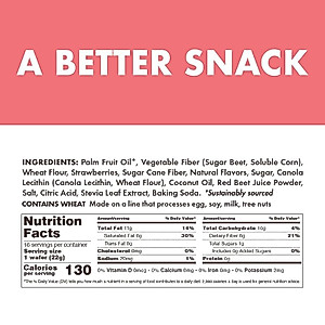 Rip Van Strawberry Keto Wafer Cookies - Healthy Vegan Snacks - Non GMO, Low Sugar (1g), Low Calorie - 16 Count
