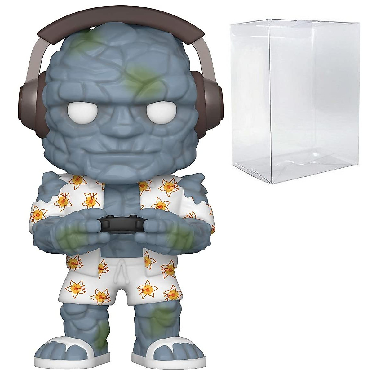 POP Marvel: Avengers Endgame - Gamer Korg Funko Pop! Vinyl Figure (Bundled with Compatible Pop Box Protector Case) Multicolor 3.75 inches