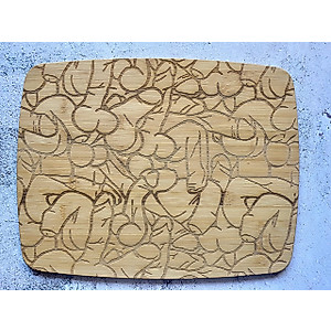 5.5" x 8" Cockcuterie Bamboo Cutting Board, Penis Engraved Cutting Board, Custom Cutting Board, Party Board, Gift Idea
