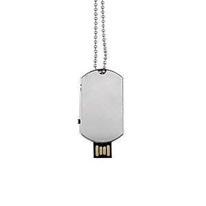 32GB Dog Tag USB 2.0 Flash Drive Metal Necklace Thumb Drive Memory Stick Pendrive Jump Drive U Disk Pen Drive