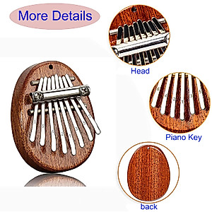 KMDJG Kalimba 8 Key exquisite Finger Thumb Piano, Musical Good Accessory Pendant Finger Piano Gift for Kids MUSIC001 0