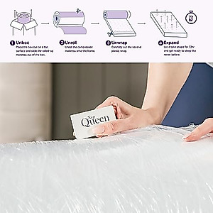 NapQueen 5 Inch, Twin Mattress, Memory Foam White Mattress - Medium Feel - CertiPUR-US Certified - Twin Bed Mattress in a Box, Breathable & Washable Soft Fabric Cover