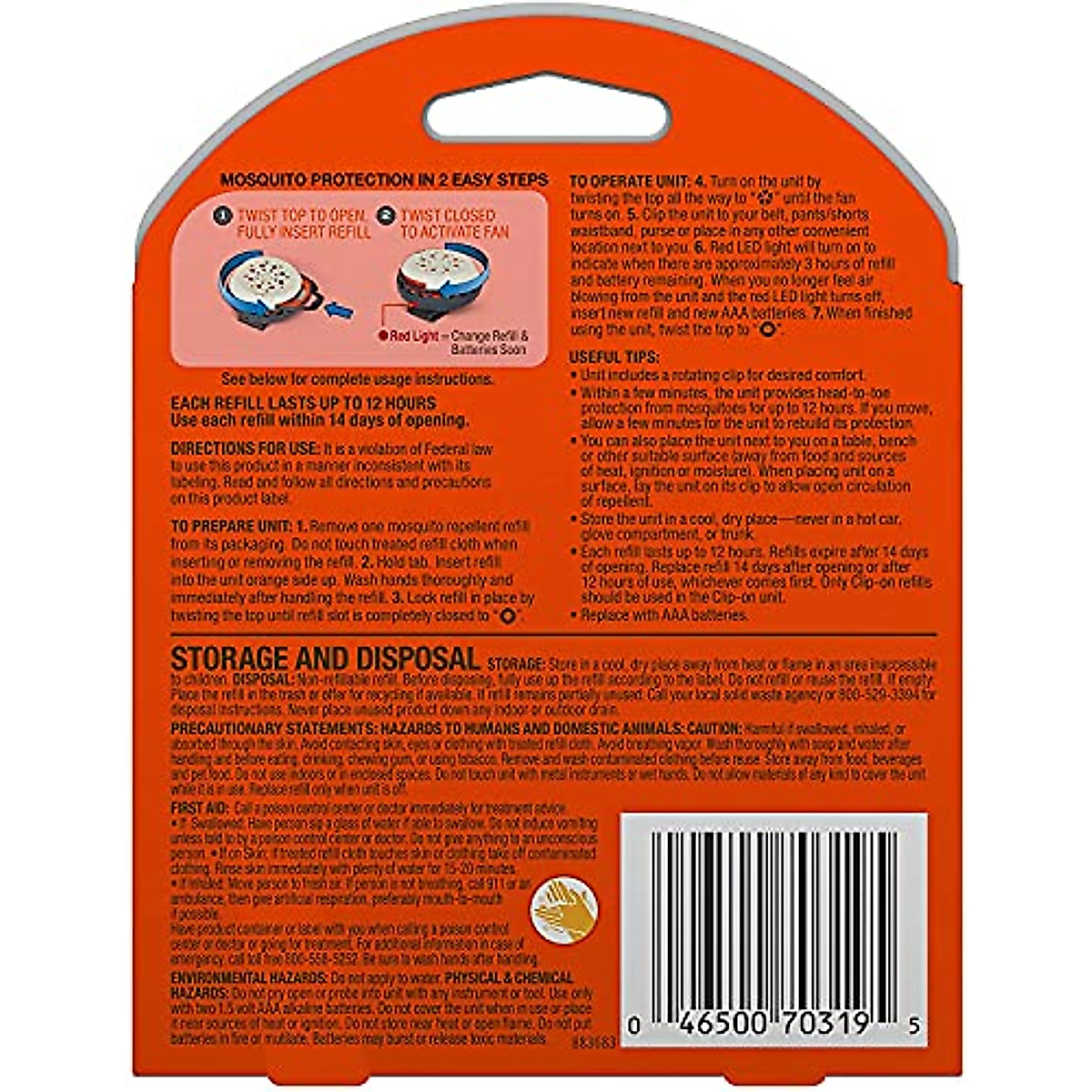 OFF! Clip On Refills, 2 CT (Pack of 2)