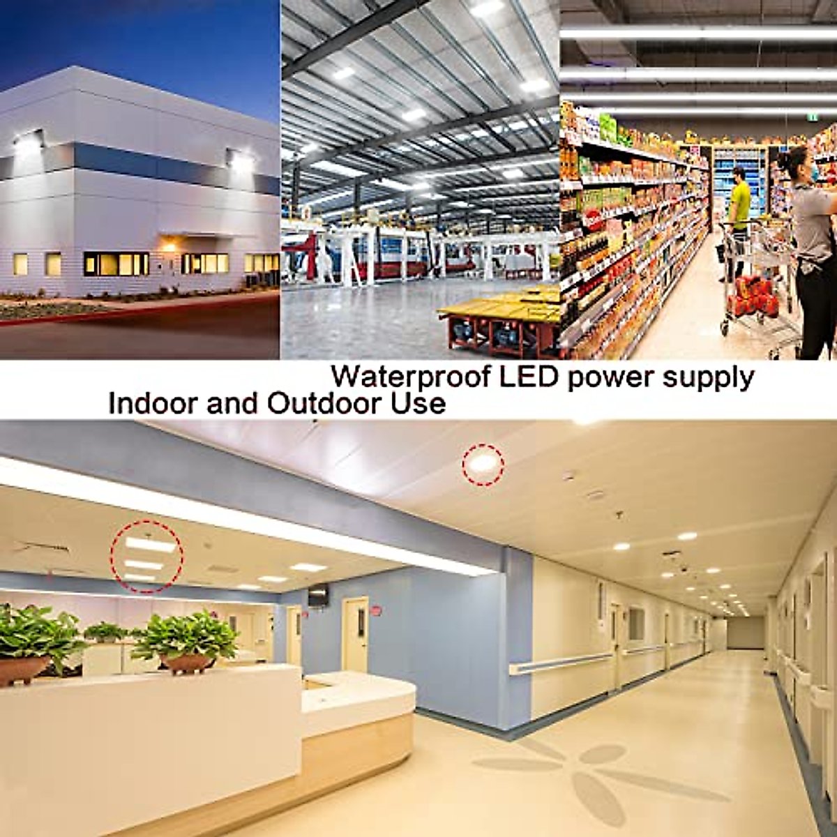 20W LED Emergency Light Driver,100-347V AC 175V DC,Emergency Time Over 90 Minutes, 0/1-10V Dimmable Emergency led Driver, Rechargeable UL Listed Backup Battery for LED Recess, Panel and Linear Lights