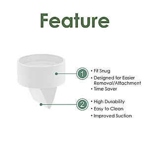 Maymom Duckbill Valve Compatible with Momcozy S9/S12, Spectra Caracup, FEISIKE Cup 2011 Version, TSRETE; 4pc (Green)