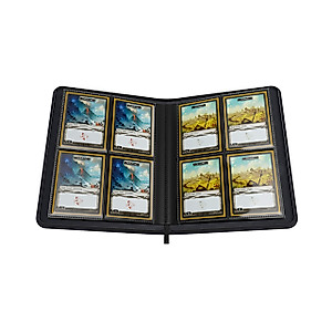 Zip-Up Album 8-Pocket: Black