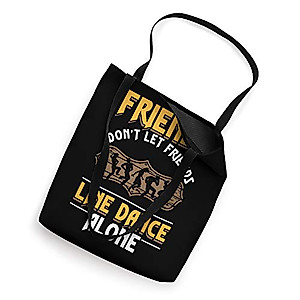 Friend Line Dance Dancing Alone Cowgirl Cowboy Artist Gift Tote Bag