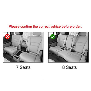 orealtrend Car Mats Replacement for Floor Liners Honda Pilot 8 Seats 2016-2022 Heavy Duty All Weather Guard Black Front and Rear Car Carpet-Custom Fit-Tough/Durable/Odorless