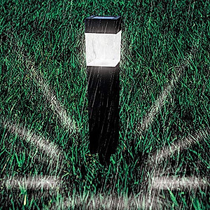 UNNYLLY Solar Pathway Lights Landscape Lights Outdoor Bright Warm Yellow Solar Powered LED Garden Lights for Lawn, Patio, Yard,12Pack