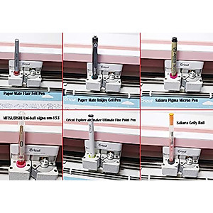 40 Packs Pen Adapter Set Compatible with Cricut (Explore Air, Explore Air 2, and Maker), Pen Adapter Compatible with (Sharpie/Bic/Crayola/Sakura/Pilot/Pentel/Paper Mate/Mitsubishi uni-Ball)