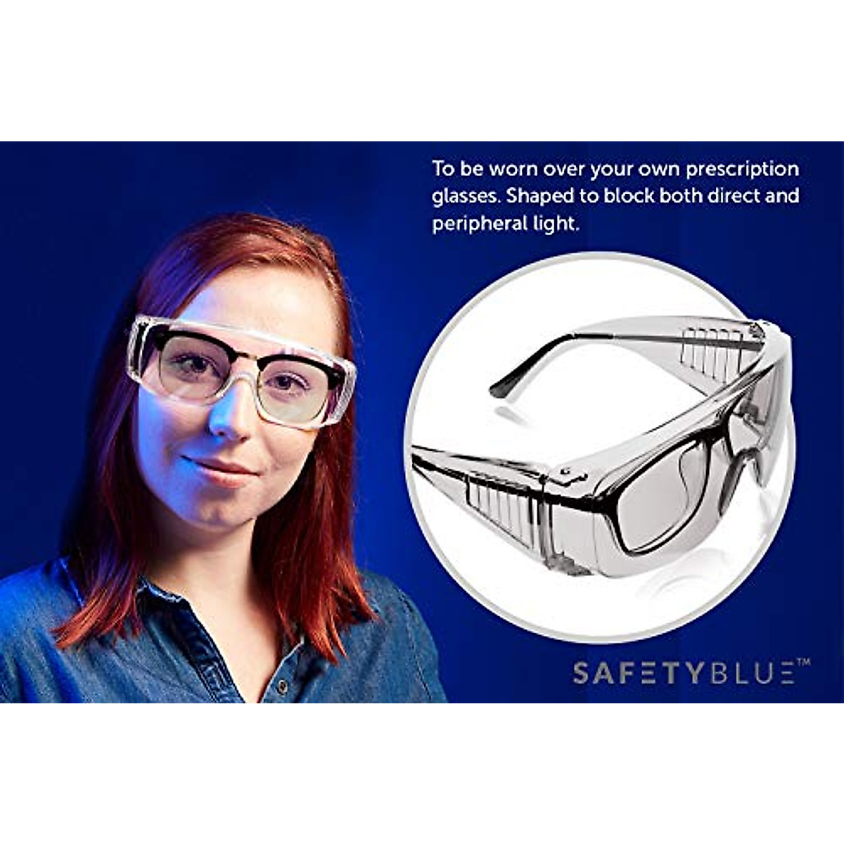 Sleep Savior ® Fitover Glasses - Anti-Blue & Green Blocking Glasses | Better Night Sleep & Reduce Eyestrain