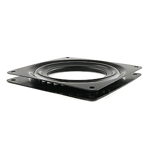 RLECS Swivel Plate 2PCS 4-Inch 360 Degree Hollow Square Lazy Susan Turntable Bearings Rotating Bearing Plate
