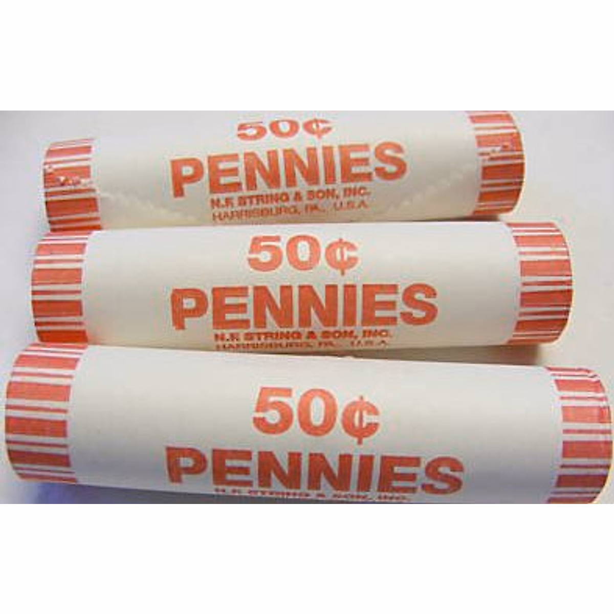 2009 P Lincoln Cent 50-coin Bankroll - NEW LOG CABIN Cent Seller Uncirculated