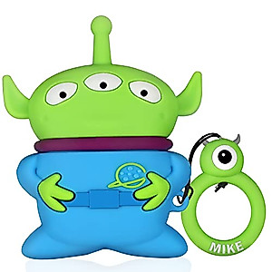 JoySolar for Airpod 1&2 Case Cute Cartoon Character 3D Soft Silicone Air Pods Funny Cover Kawaii Fun Cool Unique Design Shell Fashion Stylish Girls Kids Teens Women Cases for Airpods 1/2(ThreeEyes)