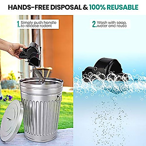 eXuby Pet-Safe & Child-Safe Rat Traps w/Tunnel Design (4-Pack) – Dual Entry for Better Capture Rate - No Harmful Poison - Prevents Accidental Triggering - Avoid Finger Snapping - Setup in Seconds.