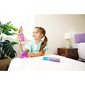 Barbie Dreamtopia Slime Mermaid Doll with 2 Slime Packets, Removable Tail and Tiara, Makes a Great Gift for 3 to 7 Year Olds, multi color (GKT75)