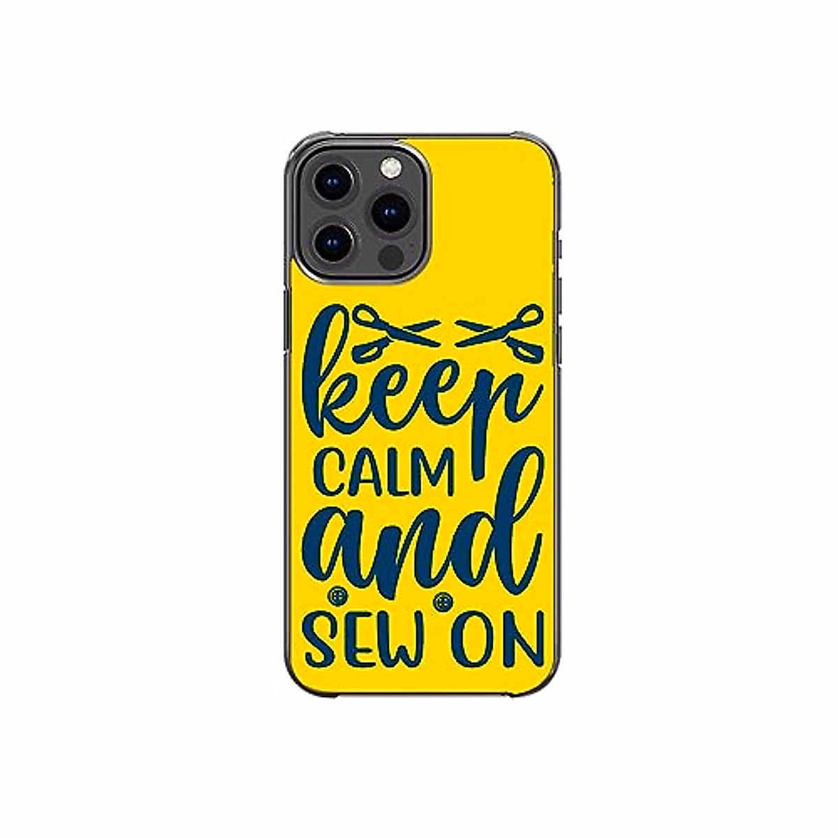 Keep Calm And Sew On Motivational Positive Pattern Art Design Anti-Fall and Shockproof Gift iPhone Case (iPhone X/XS)