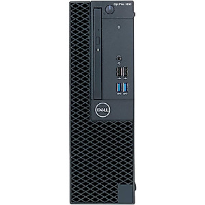 Dell OptiPlex 3050 SFF Computer System w/Dual 24” Monitors w/Stand, Intel i5-6500 up to 3.6GHz, 16GB RAM, 1TB NVMe M.2, Intel HD 530 Graphics, USB 3.1, USB WiFi, Win 10 Pro (Renewed)