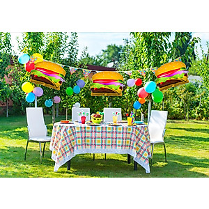 2PCS Hamburger Balloons Foil Aluminum Food Balloon Birthday Party Decorations