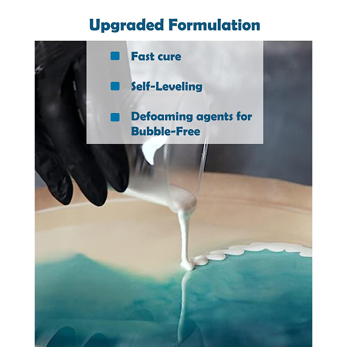 Hyliter Epoxy Resin Kit, Upgraded 32OZ Clear Resin Epoxy Food Safe BPA Free Easy Mix 1:1 Casting & Coating for DIY Molds, Wood, Jewelry, Table Tops, Bar Top, Arts and Crafts Supplies