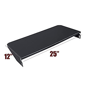 QuliMetal Gill Folding Front Shelf for Traeger Pro 22, Pro 575 and Ironwood 650 Series, Grill Accessories for Traeger Pellet Grills BAC362 Folding Shelf, 25 x 12 Inches