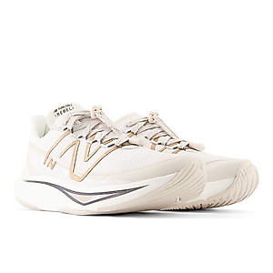 New Balance Women's FuelCell Rebel V3 Permafrost Running Shoe, Moonbeam/Nimbus Cloud, 10 Wide