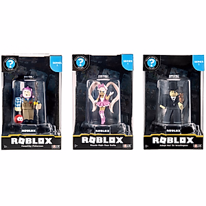 Roblox Action Collection - 15th Anniversary Domez Collectible Royale High: Dear Dollie, MeepCity: Fisherman, Adopt Me!: Sir Woofington 3-Pack [Includes 3 Exclusive Virtual Items]