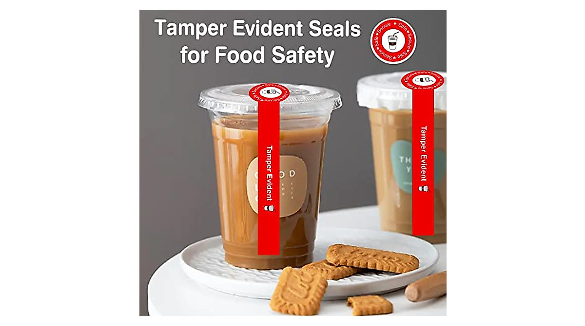 Secure Tamper Evident Seals for Drinks - 500 Pack