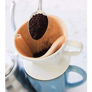 Black Lab Coffee Pour Over Single Cup Ceramic Brewer with Melitta Filters by Simply Charmed (Black Lab)