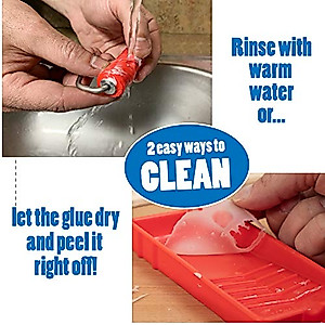 Sili Glue Roller with Sili Glue Tray for Arts Crafts Woodworking and Larger Glue Up Projects