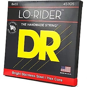 DR Strings Lo-Rider - Stainless Steel Hex Core Bass 45-105