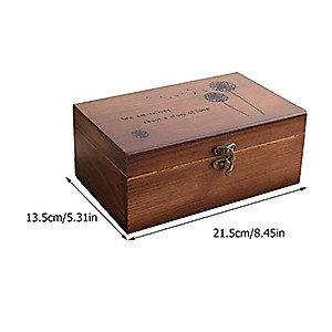 Cabilock Wood Sewing Storage Basket Knitting Crochet Embroidery Art Supplies Organizer Household Travel Sewing Repair Accessories Box for DIY Beginner Camper Without Accessories
