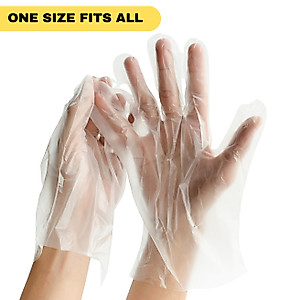 CHEFNENO Disposable Food Prep 700 Gloves (350 Pair) Plastic Disposable Gloves Kitchen Cooking Cleaning Food Handling Gloves (700 PCS)