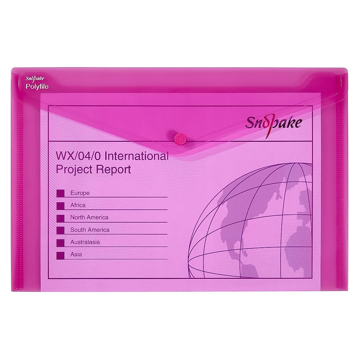 Snopake Foolscap Polyfile Popper Wallet with Press Stud - Electra Assorted [Pack of 15] Ref: 14756RY - [Amazon Exclusive]