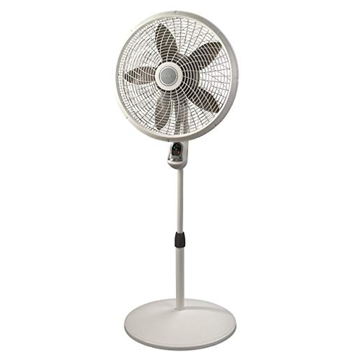 Lasko 1885 18" Cyclone Pedestal Fan with Remote Control, 18 inches White & Portable Electric 42" Oscillating Tower Fan with Nighttime Setting, Timer and Remote Control, Silver T42951