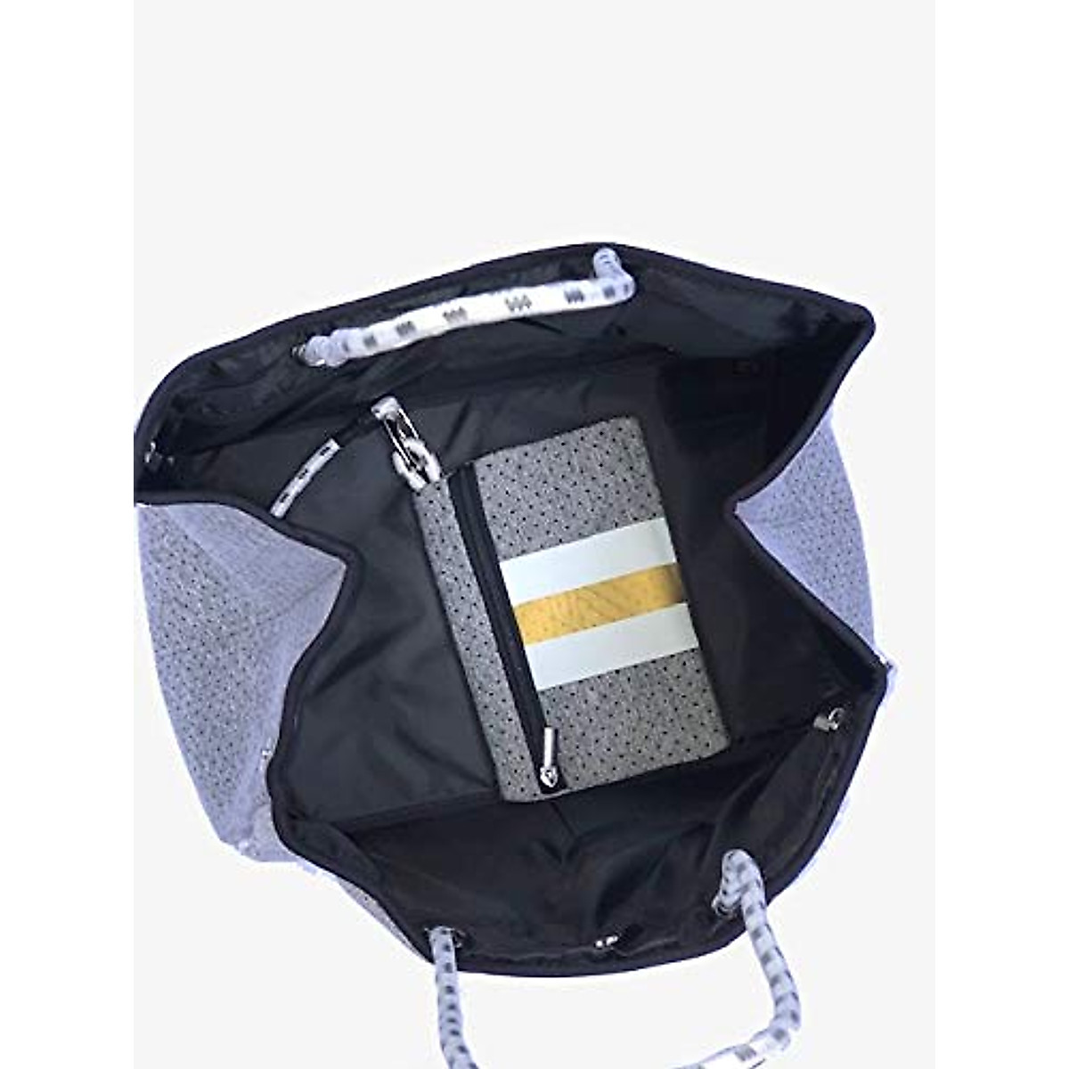 Dallas Hill Designs Large Tote Bag for Women | Neoprene Shoulder Purse | Travel, Beach, Gym Handbag | Extra Pouch