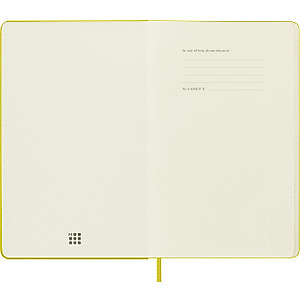 Moleskine Classic Notebook, Hard Cover, Large (5" x 8.25") Ruled/Lined, Hay Yellow (Silk), 240 Pages